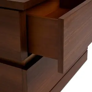 INTERLUDE HOME Bolton Bedside Chest - Walnut