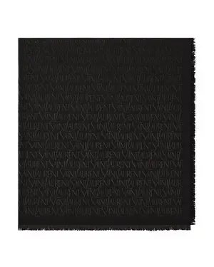 Saint Laurent Large Square Scarf - Expresso