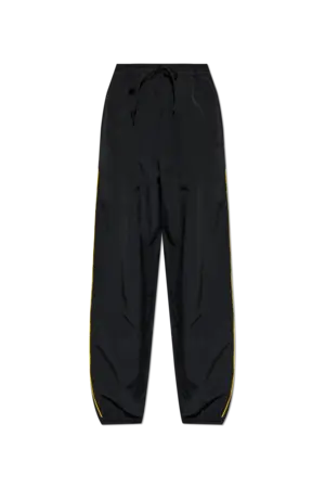 Moschino Trousers With Side Stripes - Black