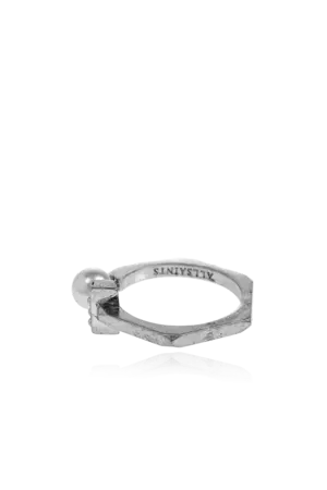 ALLSAINTS Ring With Glass Pearls