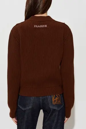 Marni Wool V-neck Sweater