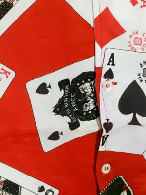AWGE Playing-card-print Short-sleeve Shirt