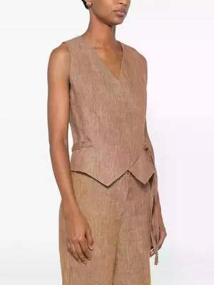 VICOLO Sleeveless Wrap Vest