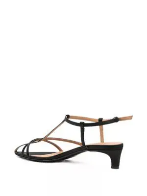 JIL SANDER Strappy Pointed-toe Slingback Sandals - Black