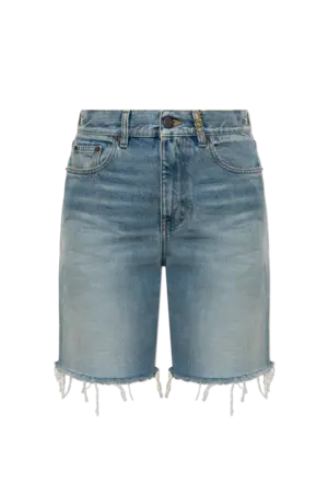 Chloé Jeans Shorts With A 'vintage' Effect - Blue