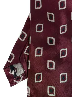 Dsquared2 Geometric Print Silk Neck Tie