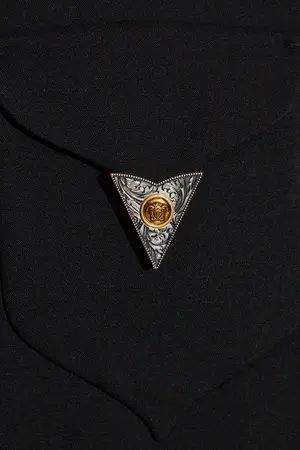 Versace Wool Vest With Appliqués