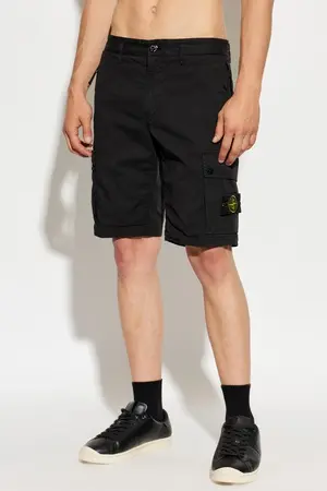 Stone Island Shorts With Logo Patch