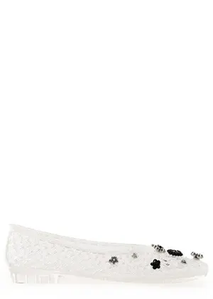 HEAVENLY JELLY Embellished Ballet Flats