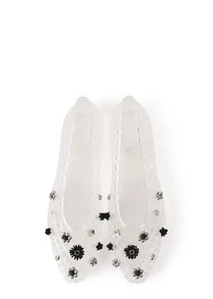 HEAVENLY JELLY Embellished Ballet Flats