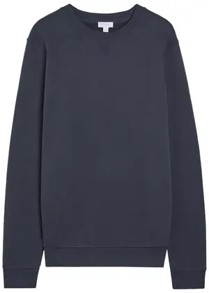 Sunspel Crew Neck Cotton Sweatshirt