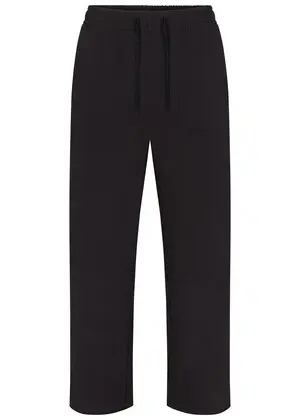 SKIMS Straight-leg Jersey Trousers - Black