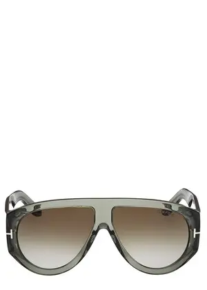 TOM FORD Bronson Aviator Sunglasses - Green