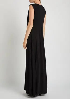 Sportmax Gathered Stretch-jersey Maxi Dress