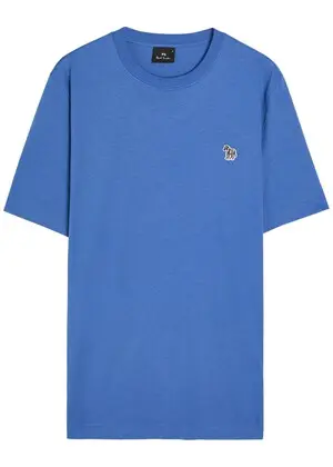 Paul Smith Appliquéd Cotton T-shirt - Blue