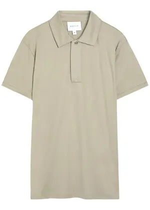 RAITH Santi Mercerized Cotton Polo Shirt - Sage