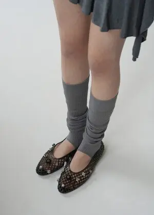 HEAVENLY JELLY Embellished Ballet Flats