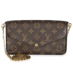 LOUIS VUITTON Monogram Canvas Felicie Pochette - Brown