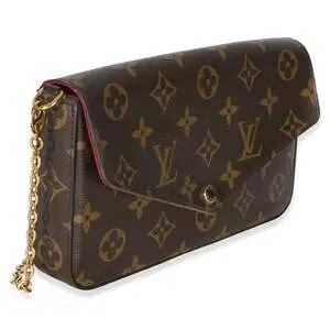 LOUIS VUITTON Monogram Canvas Felicie Pochette - Brown