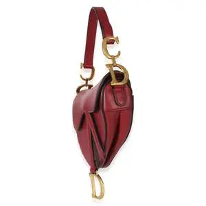 Dior Smooth Calfskin Saddle Bag - Red
