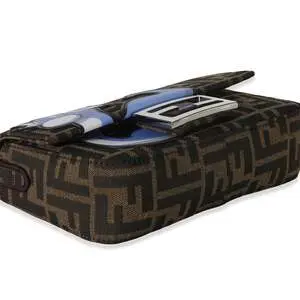Fendi Ff Jacquard Fabric Dratini Baguette Bag