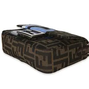 Fendi Ff Jacquard Fabric Dratini Baguette Bag
