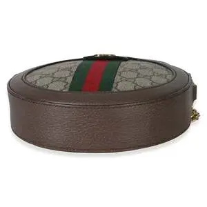 Gucci Gg Supreme Canvas Mini Ophidia Round Shoulder Bag