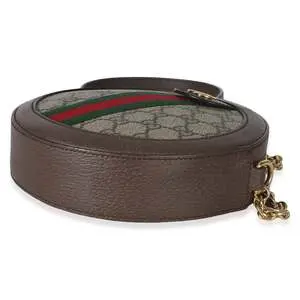 Gucci Gg Supreme Canvas Mini Ophidia Round Shoulder Bag