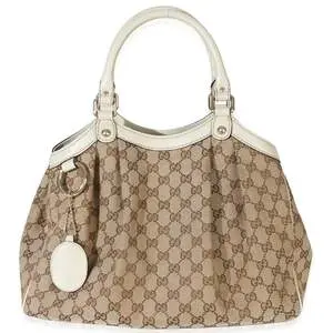 Gucci Gg Canvas Sukey Tote - Beige