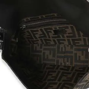 Fendi Ff Jacquard Baguette Bag With Strass Crystal Embellishments