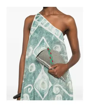 ALEMAIS Samira One Shoulder Graphic Print Maxi Dress