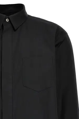 Sacai Poplin Long-sleeved Shirt With Back Flounces