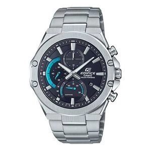 Casio Edifice Sapphire Crystal Solar Powered Analog Watch - Silver