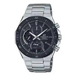 Casio Edifice Solar Powered Sapphire Crystal Analog Watch - Silver