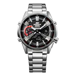 Casio Edifice Stainless Steel Solar Powered Bluetooth Watch - Silver