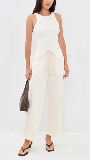 AMO Easy Drawstring Slouch Crop Trousers