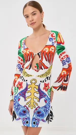 Stella Jean Totem Midi Dress