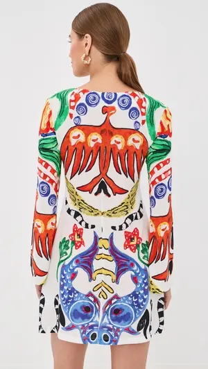 Stella Jean Totem Midi Dress