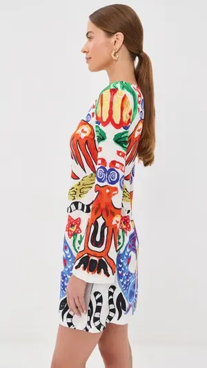 Stella Jean Totem Midi Dress
