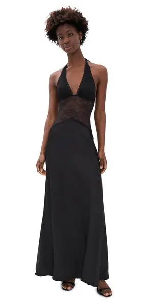 RUNAWAY THE LABEL Lilith Halter Maxi Dress