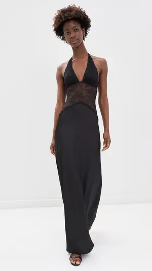 RUNAWAY THE LABEL Lilith Halter Maxi Dress