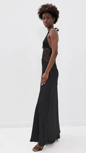 RUNAWAY THE LABEL Lilith Halter Maxi Dress