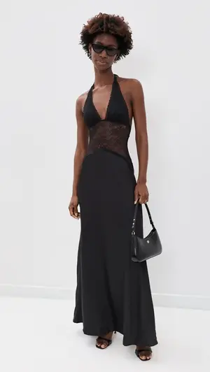 RUNAWAY THE LABEL Lilith Halter Maxi Dress