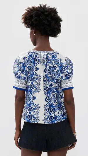 Alice + Olivia Thalia Button-down Blouse