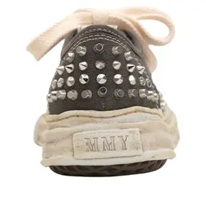 Mihara Yasuhiro Studded Canvas Low Top Sneakers