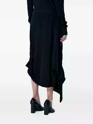 Yohji Yamamoto Asymmetric Draped Skirt