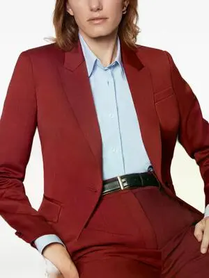 Another Tomorrow Single-button Peaked-lapel Blazer