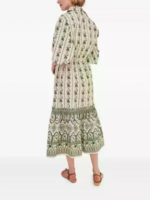 Cara Cara Hutton Floral-print Midi Dress