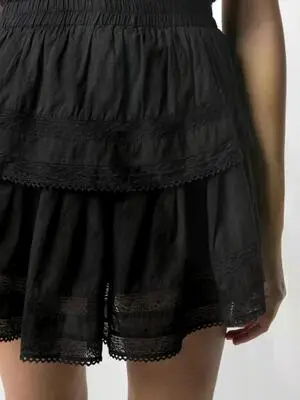 LoveShackFancy Ruffled Cotton Mini Skirt