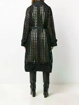 N°21 Perforated Midi Coat